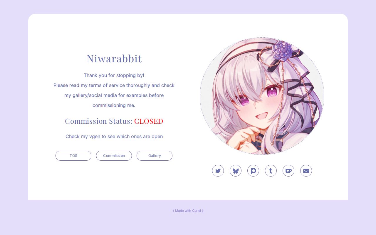 Niwarabbit Commission